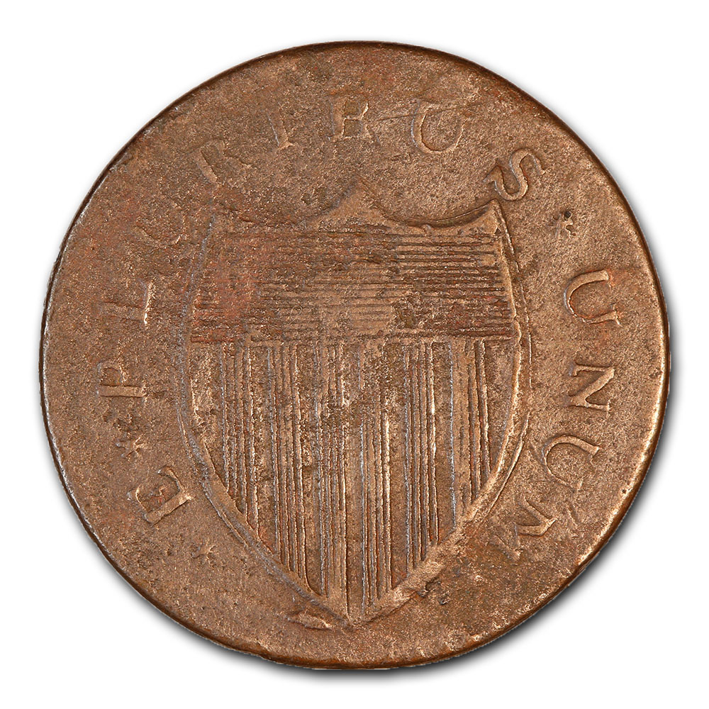 Colonial New Jersey Half Penny 1787 F details light corrosion | Golden ...