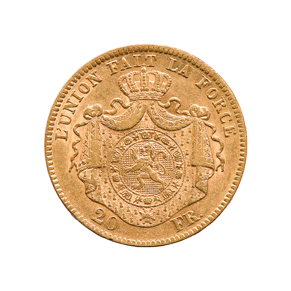 Belgium 20 franc Leopold II Gold Coin | Golden Eagle Coins