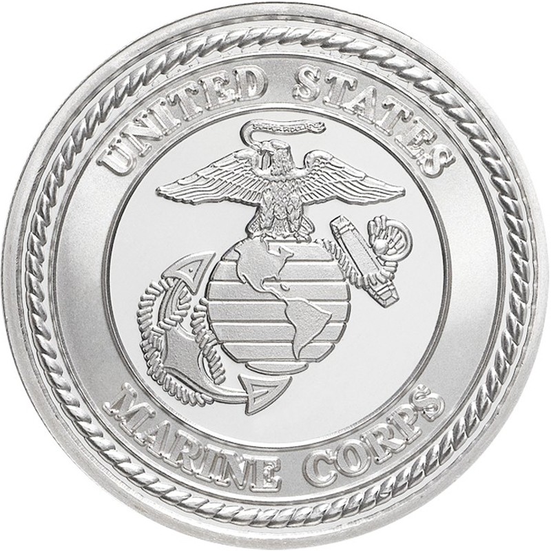 US Marines .999 Silver 1 oz Round | Golden Eagle Coins